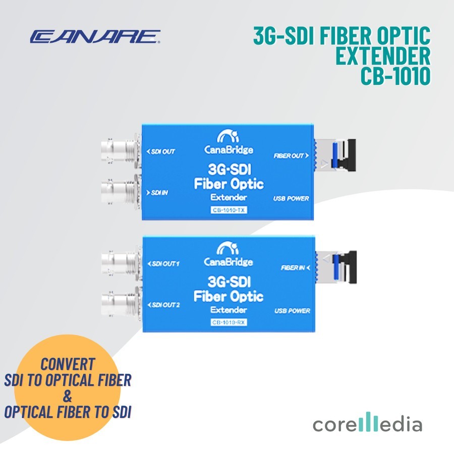 Jual CanaBridge CB-1010 by Canare SDI Fiber Optic 3G Extender (TX/RX ...