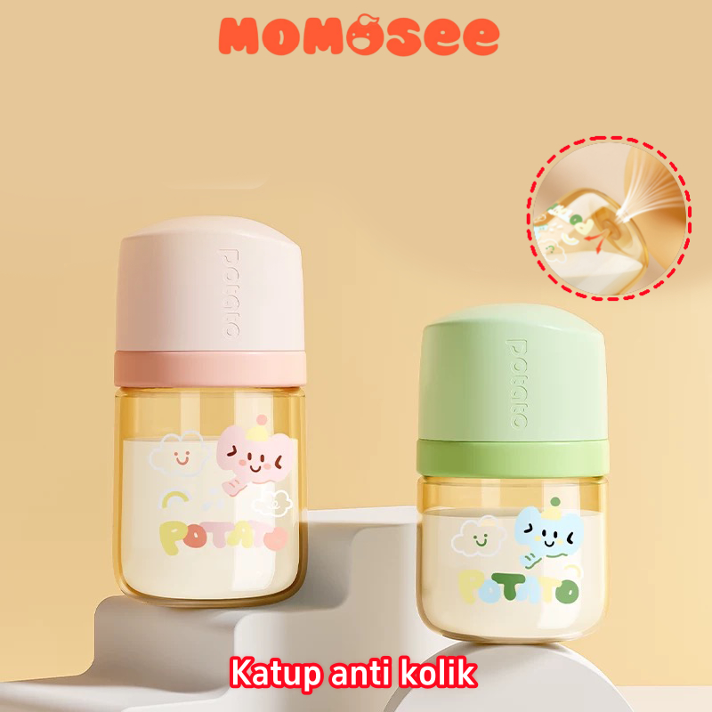 Jual Momosee Botol Susu Bayi Newborn PPSU 160ml/240ml Botol Susu Bayi ...