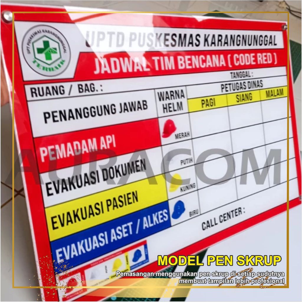 Jual Papan Code Red Akrilik Siap Pakai | Shopee Indonesia