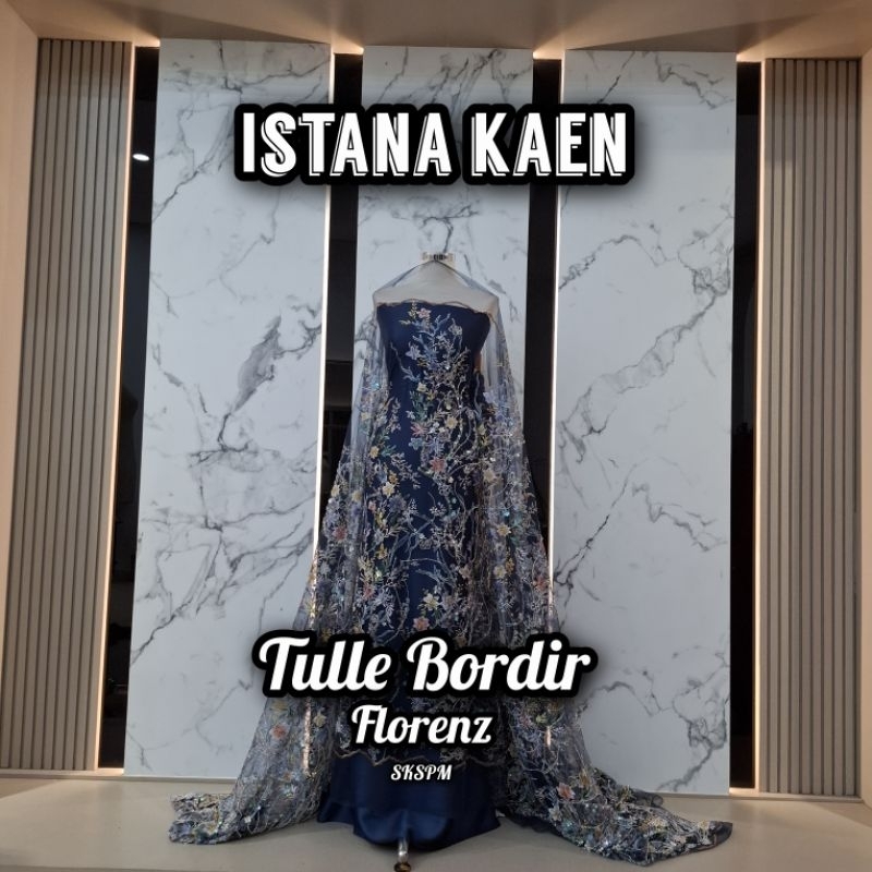 Jual Tulle Bordir Florenz SKSPM | Tulle Garden Payet | Tulle Flower ...