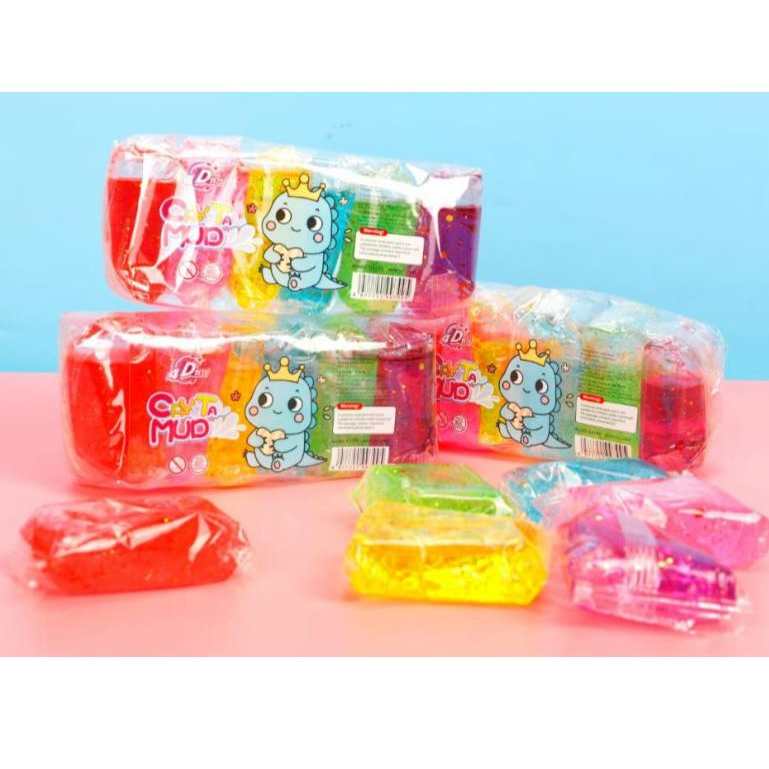 Jual Mainan Crystal Slime Mud Water Slime ( 1 pak isi 6 saset) | Shopee Indonesia
