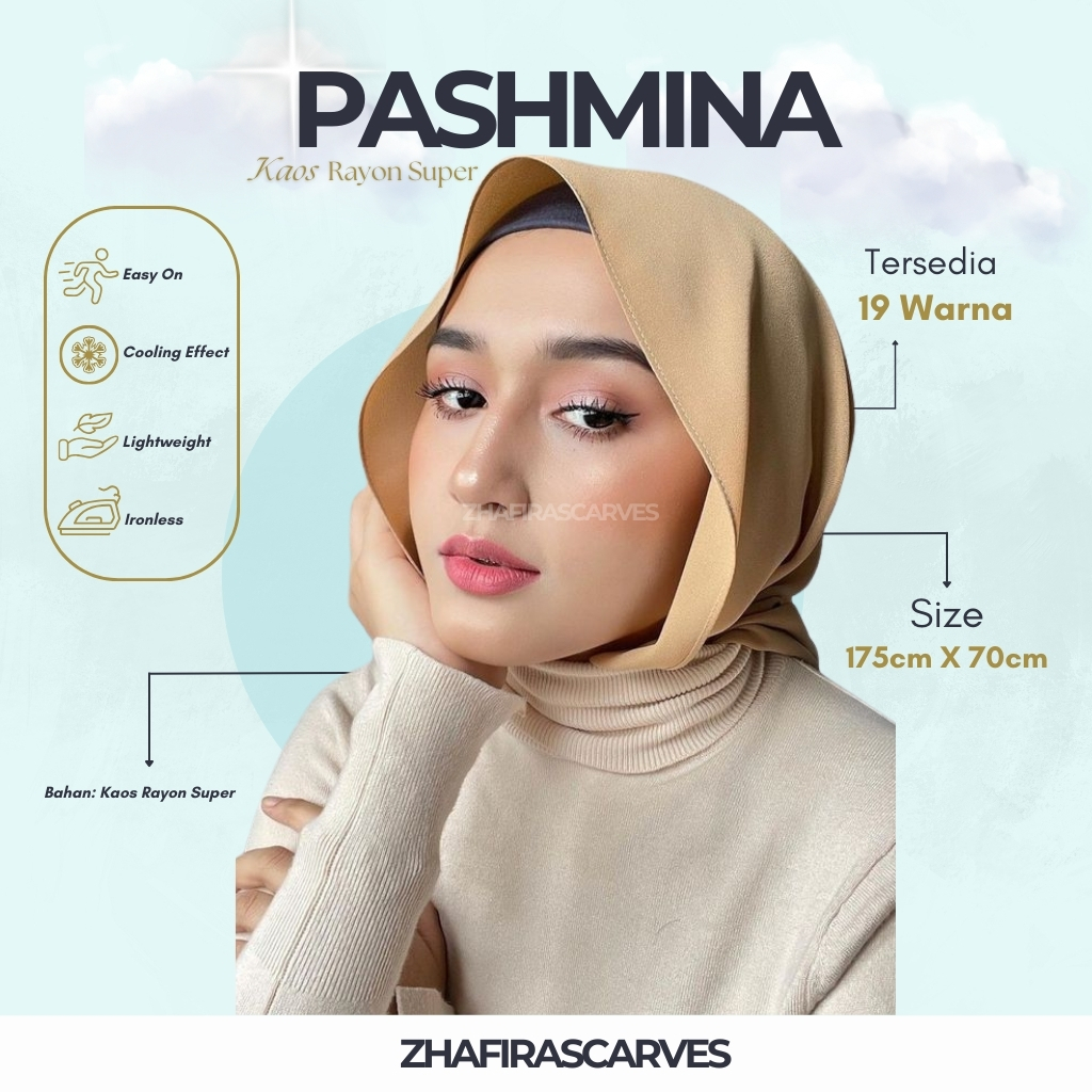 Jual PASHMINA RAYON SUPER / PASHMINA RAYON PREMIUM / HIJAB PASHMINA ...