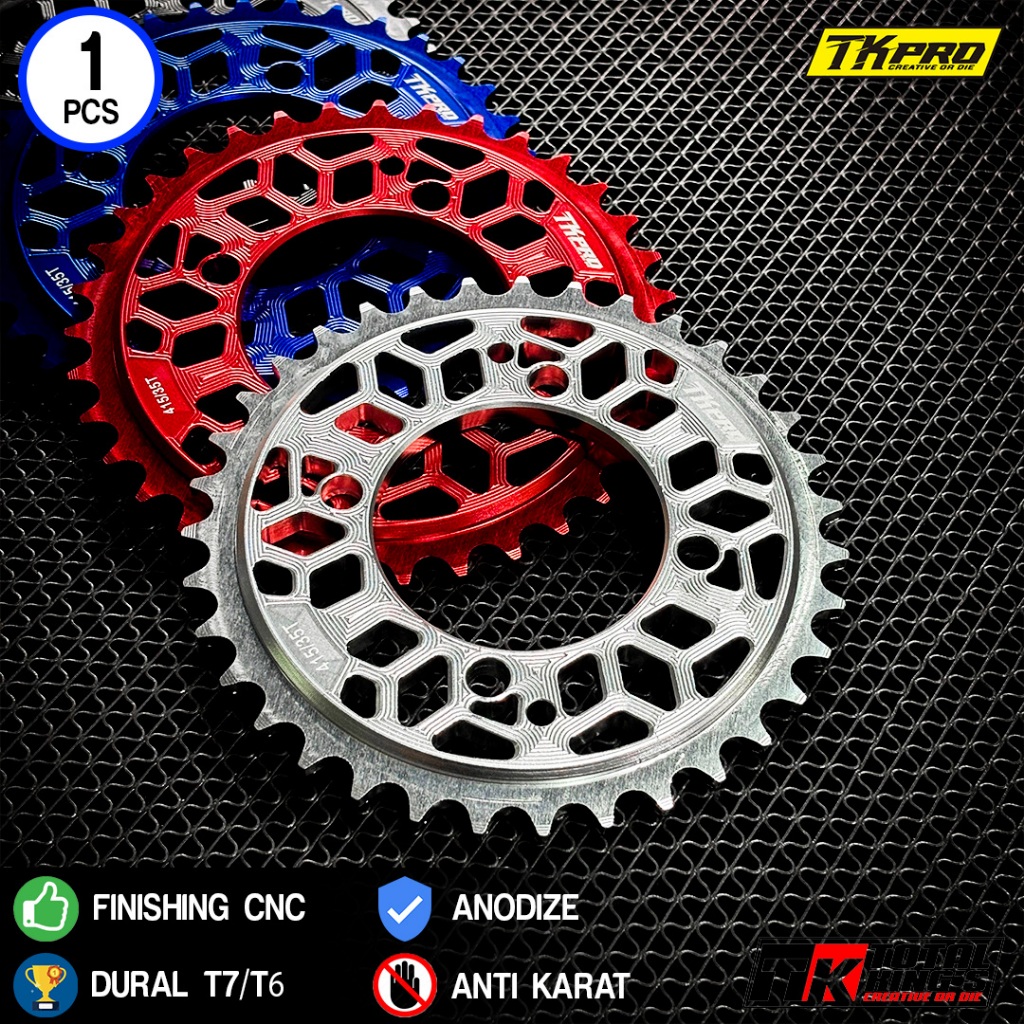 Jual GEAR GIR BELAKANG 415-38 CNC DURALIUM TKPRO RX KING RXKING RXS YT ...