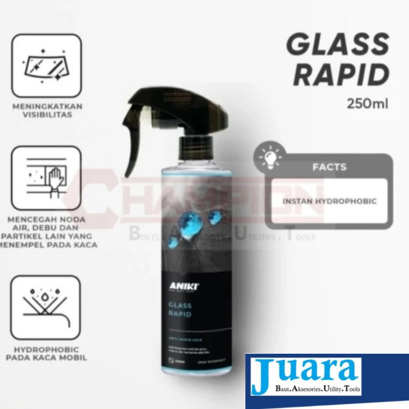 Jual cairan kaca efek daun talas water repellent aniki glass rapid ...