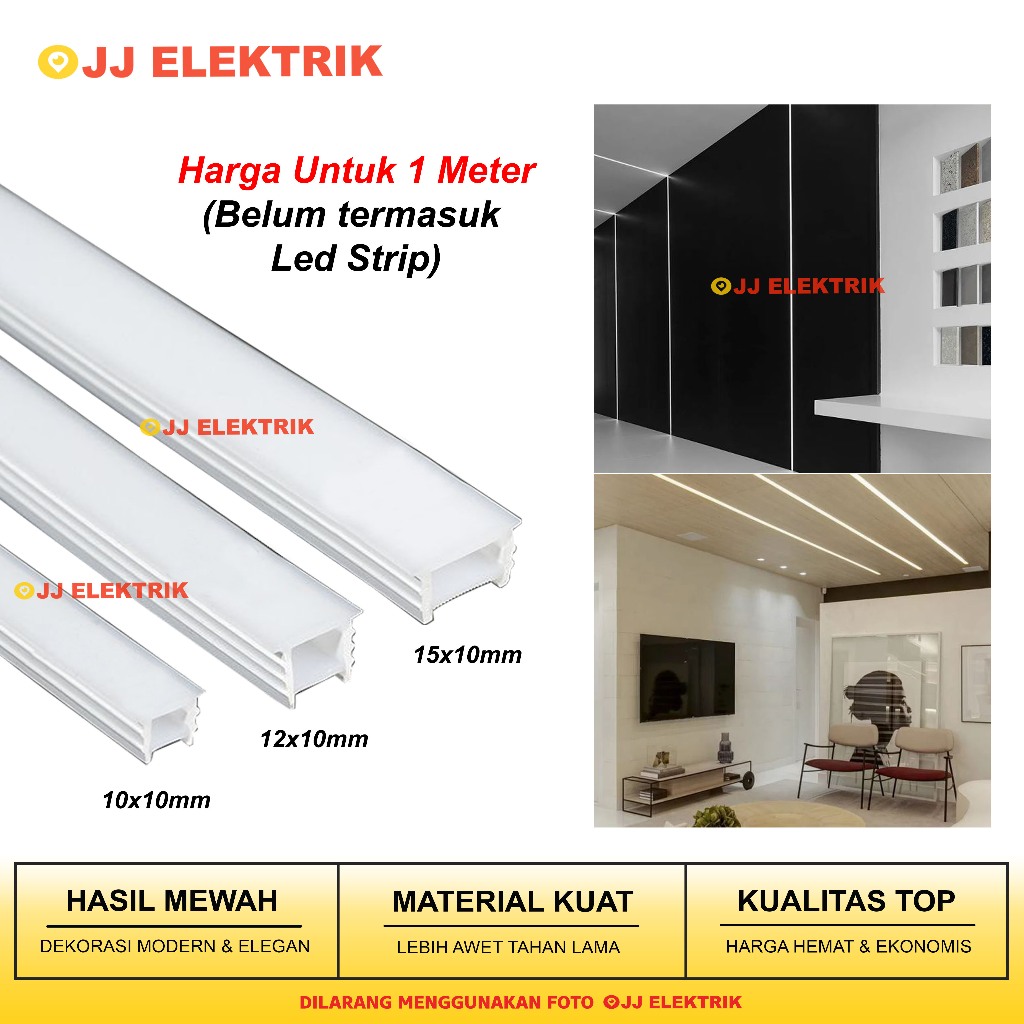 Jual Housing LED Strip Flexible Cover Strip LED Silicon Susu | Shopee ...