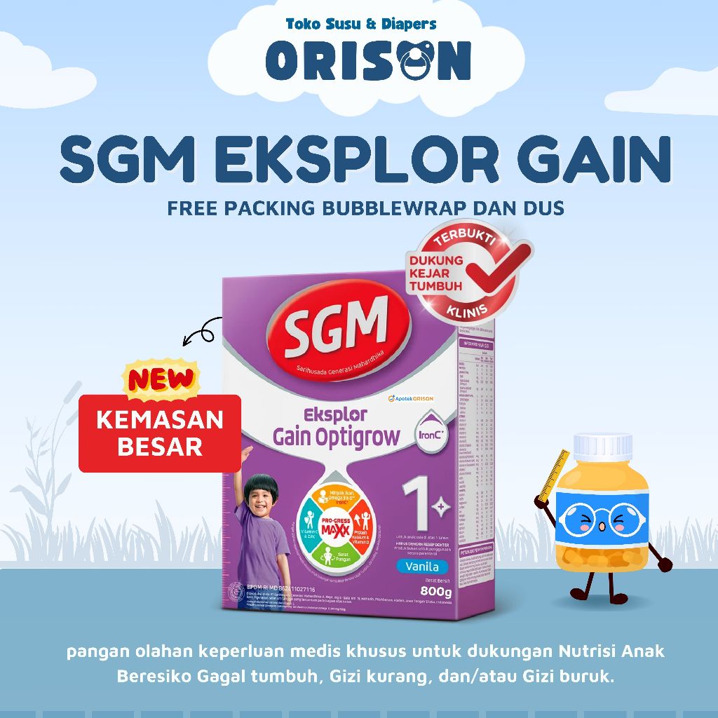 Jual SGM EKSPLOR GAIN OPTIGROW 400GR / 800GR | Shopee Indonesia
