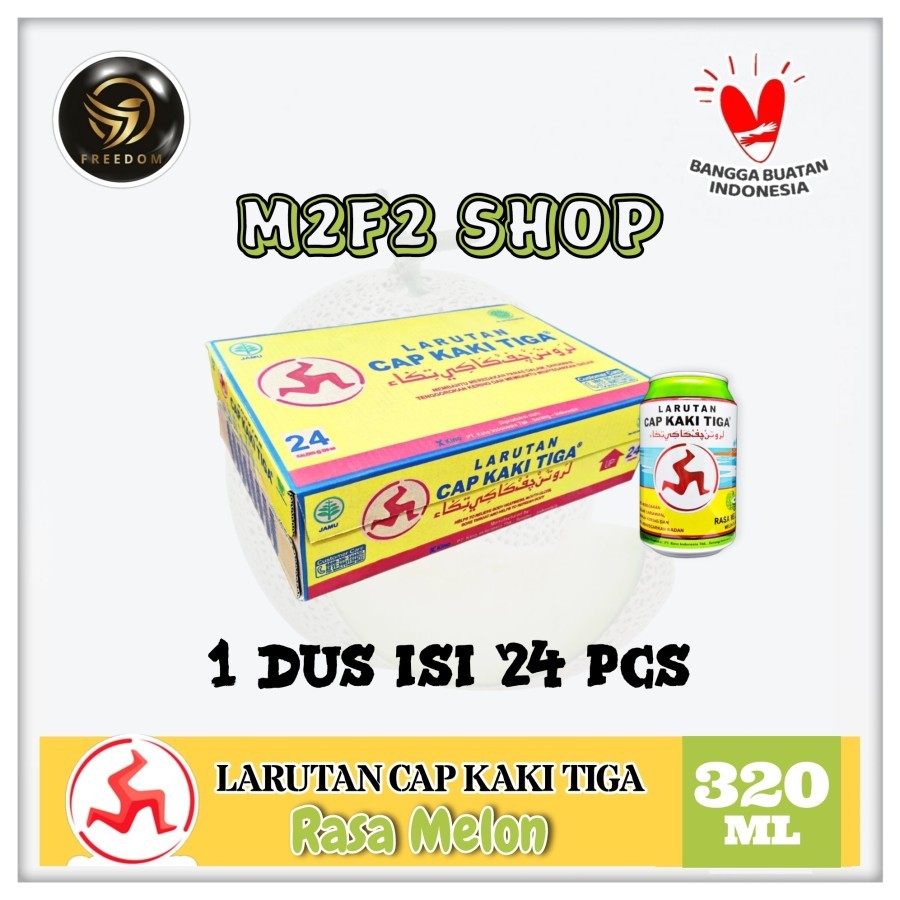 Jual Larutan Penyegar Cap Kaki Tiga Kaleng Melon - 320 ml (Kemasan Karton) | Shopee Indonesia