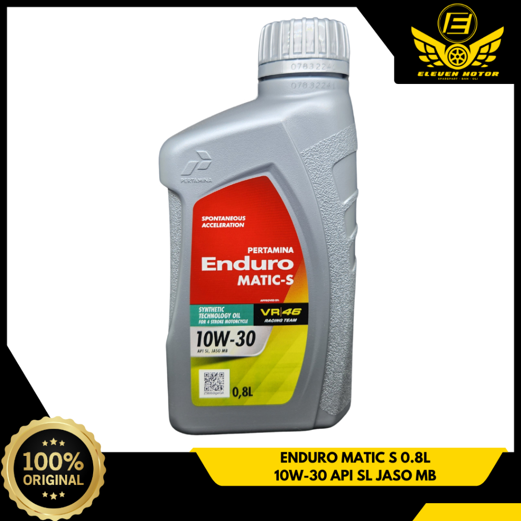 Jual Oli Enduro Matic S 10w-30 0.8L 800ML Dijamin ASLI 100% Pertamina ...