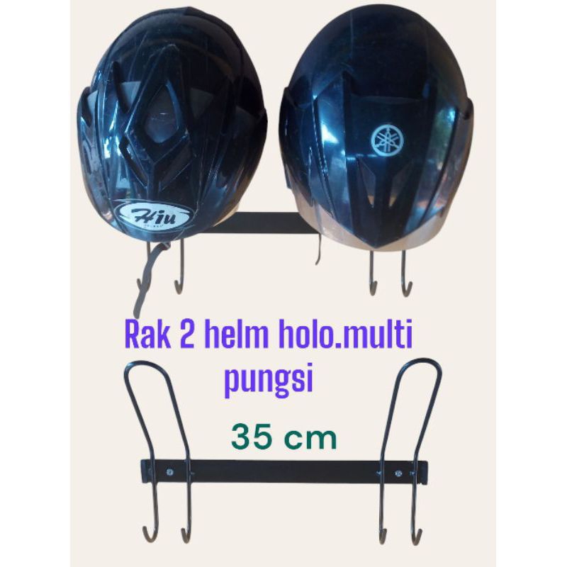 Jual RAK HELM MINIMALIS / GANTUNGAN HELM NEMPEL DINDING TEMPAT HELM ...
