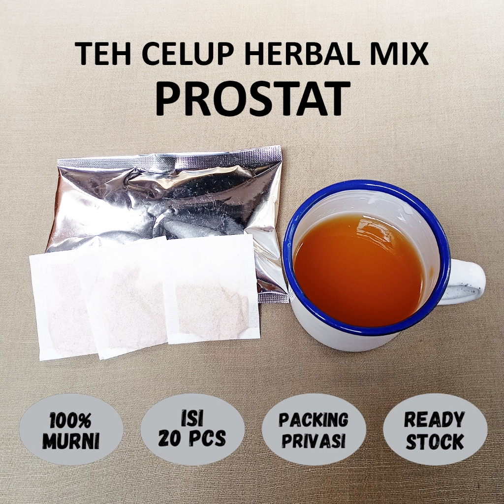 Jual PROSTAT Teh Celup Herbal Mix Jamu Babah Kuya Ramuan perih berdarah ...