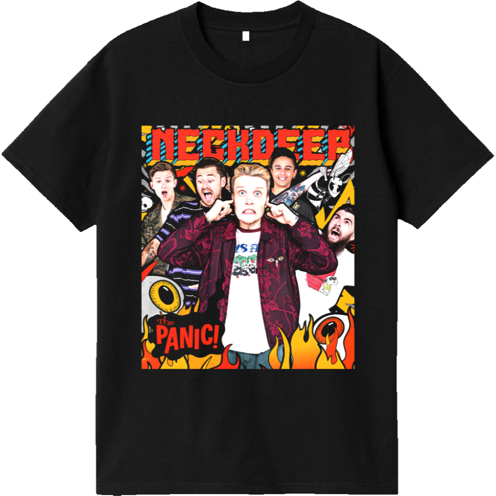 Jual Kaos Musik Baju Band Neck Deep Tshirt Sablon Neckdeep Lengan ...