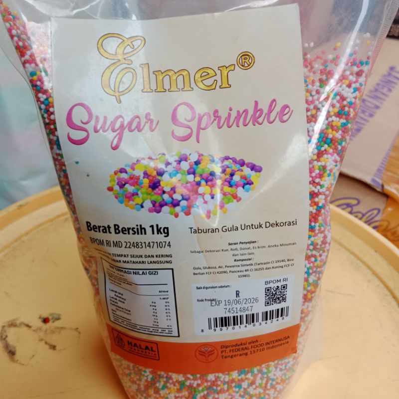 Jual Sugar Sprinkle Taburan warna warni untuk Kue ataupun Makanan 1 Kg ...