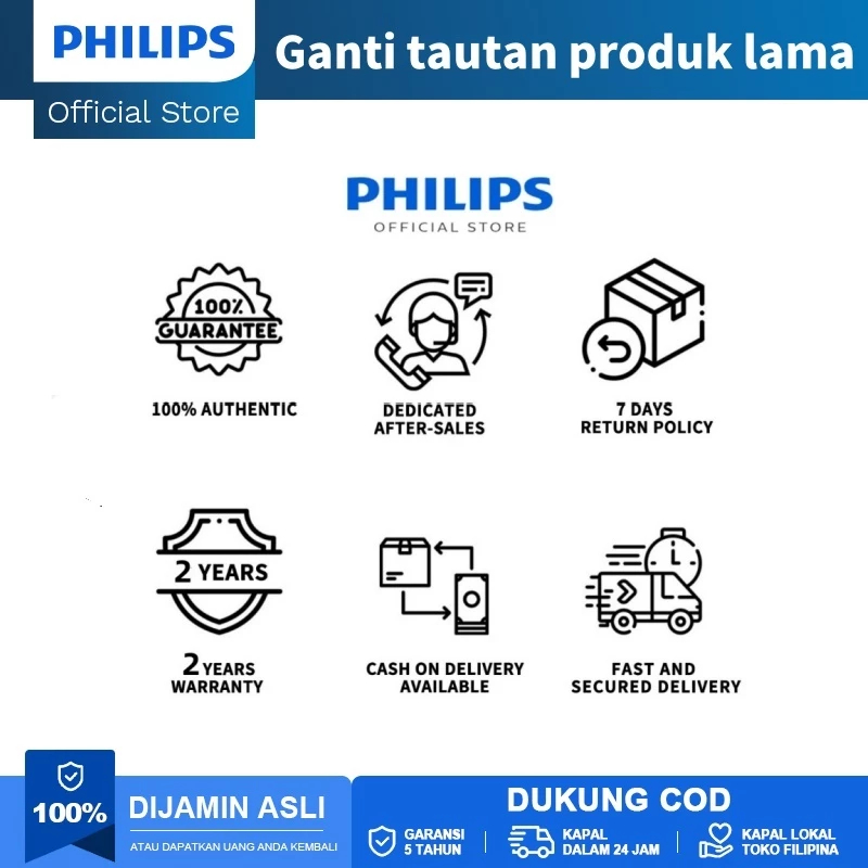 Jual PHILIPS Kartu garansi elektronik Garansi 5 tahun (silakan periksa ...