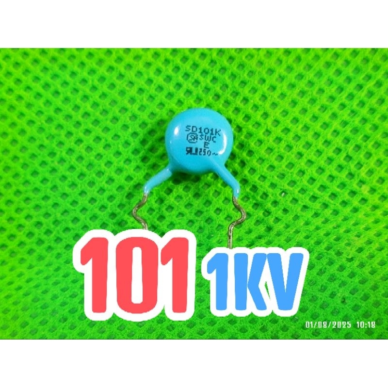 Jual kapasitor keramik ceramic capasitor 101 1kv 0,1nf 100pf 1000v ...