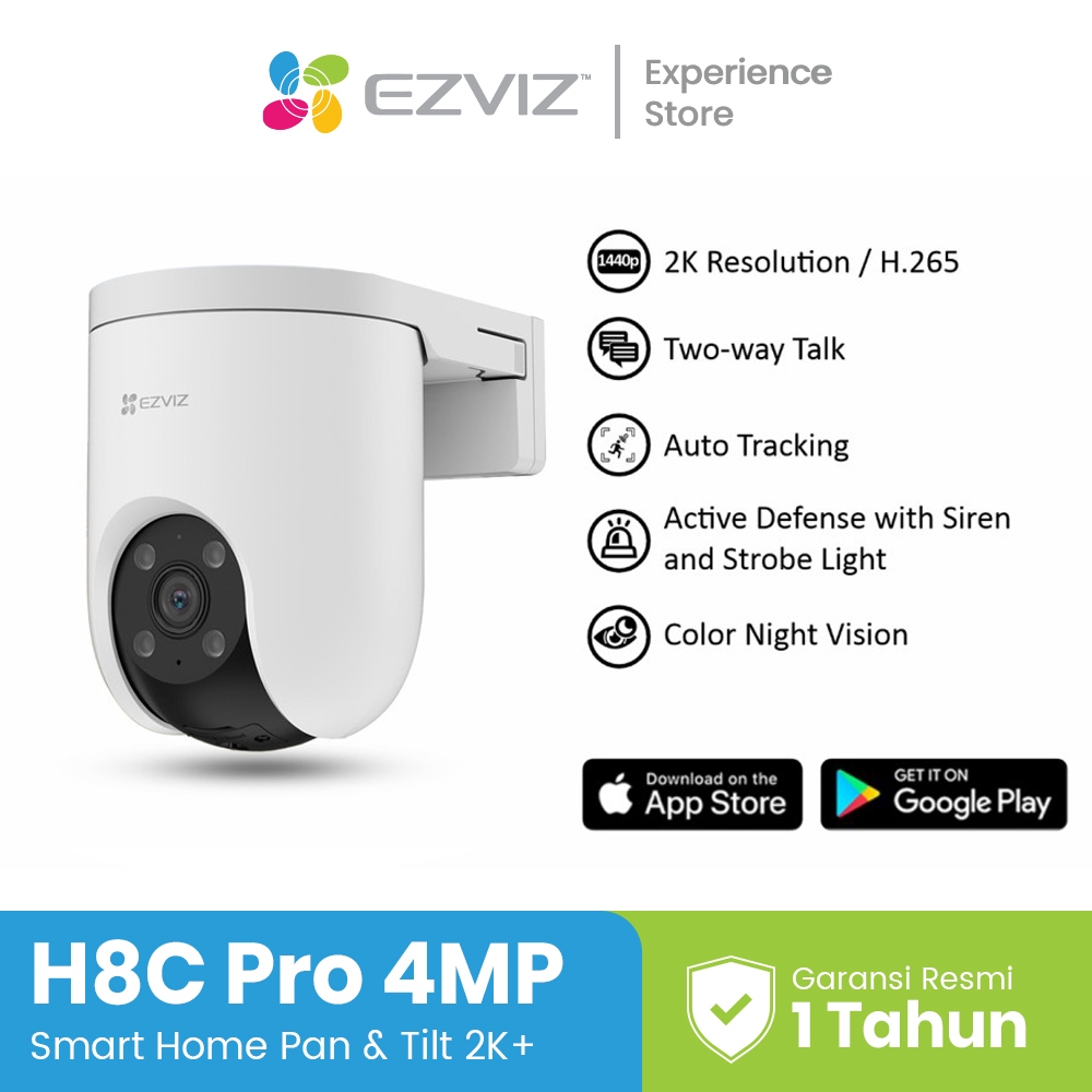 Jual Ezviz H8c Pro 4MP Smart Home Wifi Camera CCTV Outdoor | Shopee ...