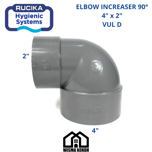 Jual RUCIKA ELBOW INCREASER/REDUCER ELBOW/KENI INCREASER VUL D 90° 4" X ...
