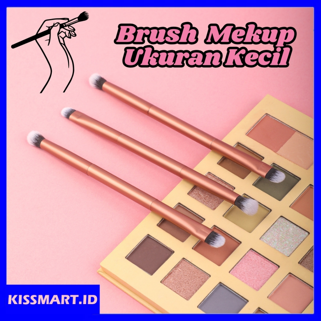 Jual Brush Ukuran Kecil/ Alat Kecantikan/ Kuas Beuty Brush Pipih/ Kuas ...