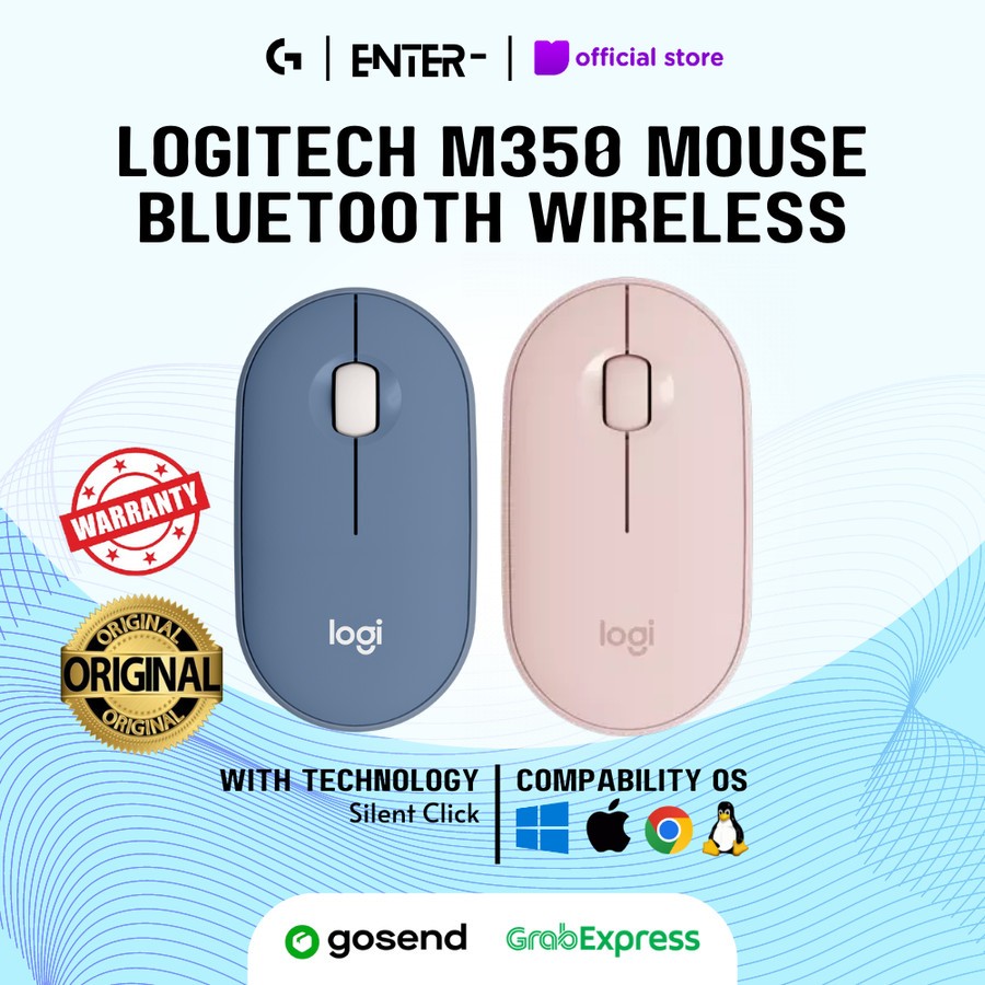 Jual Mouse Logitech Pebble M350 / M350S Wireless Bluetooth untuk ...