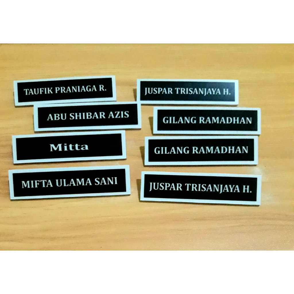 Jual (1 HARI JADI) | PAPAN NAMA | NAME TAG AKRILIK | PAPAN NAMA DADA ...