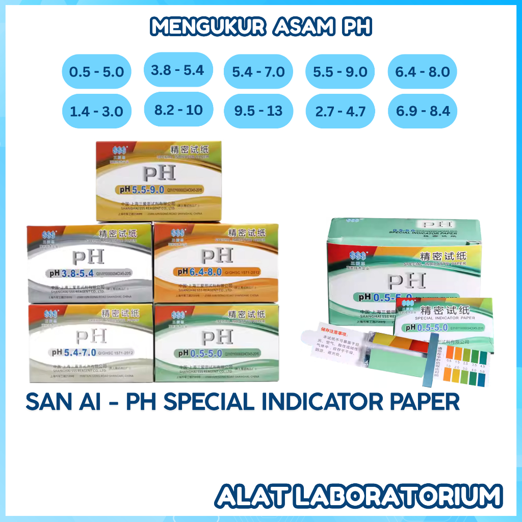 Jual KERTAS INDIKATOR / SPECIAL INDICATOR PAPER / PH PAPER / KERTAS PH ...