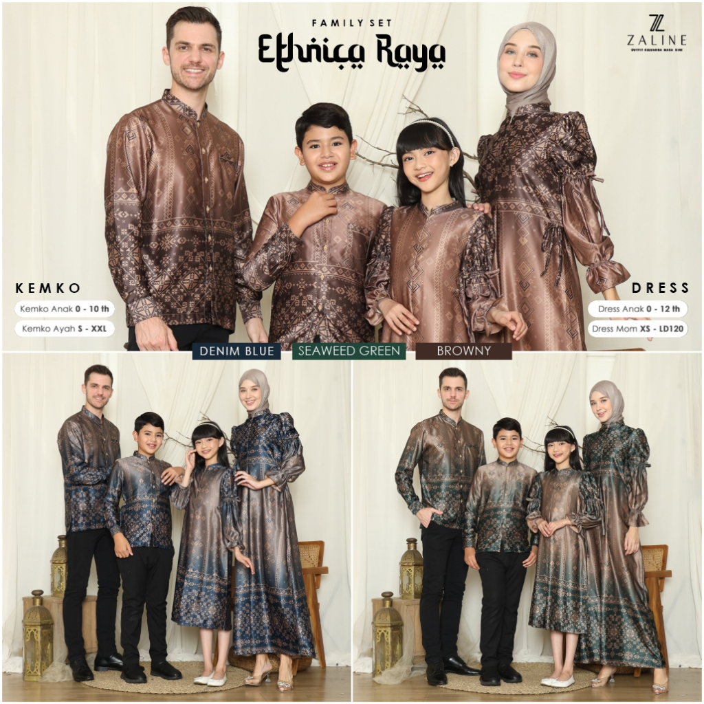 Jual BAJU SARIMBIT KELUARGA MOTIF TERBARU LEBARAN 2026 |FAMILY SET BAJU ...
