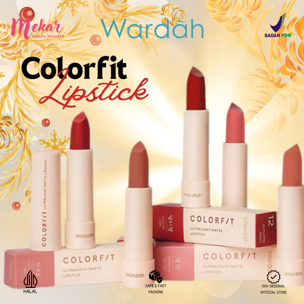 Jual WARDAH Colorfit Ultralight Matte Lipstick - Korean Limited Edition ...