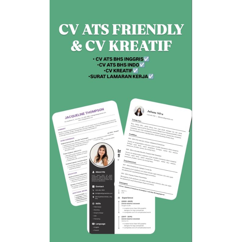 Jual CV ATS FRIENDLY | Shopee Indonesia