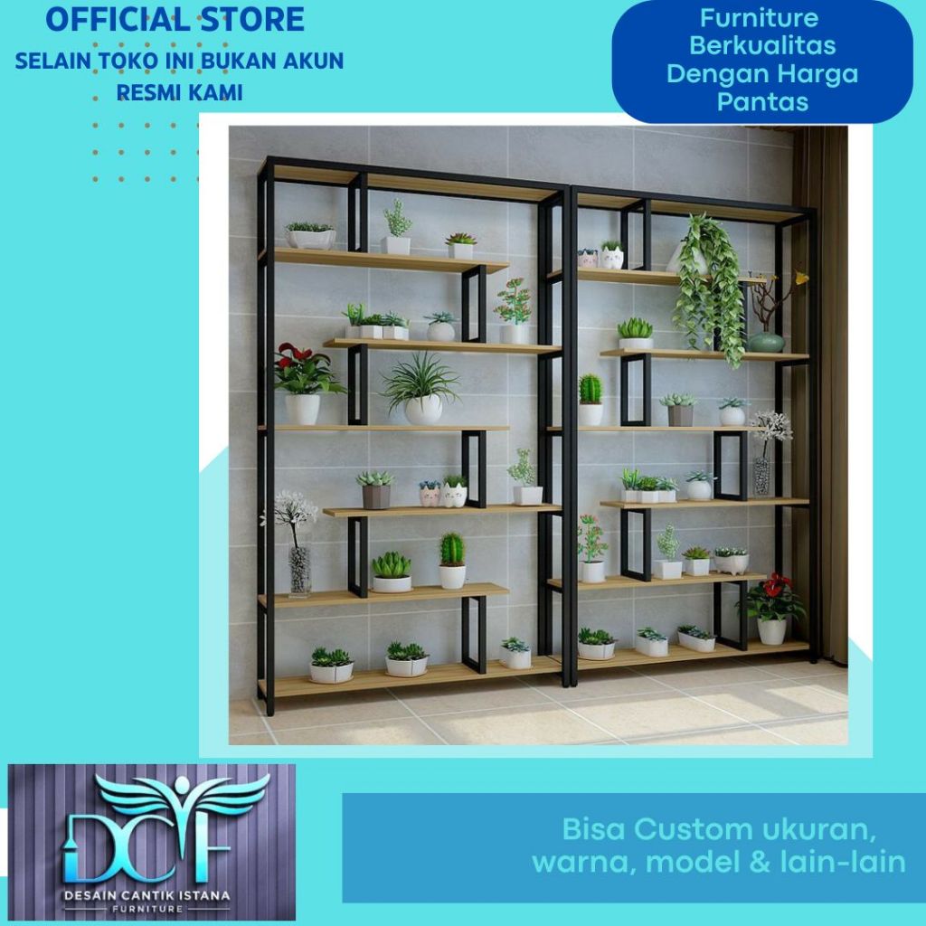 Jual Rak Partisi Rak Pajangan Sekat Tengah Ruangan Rumah | Shopee Indonesia