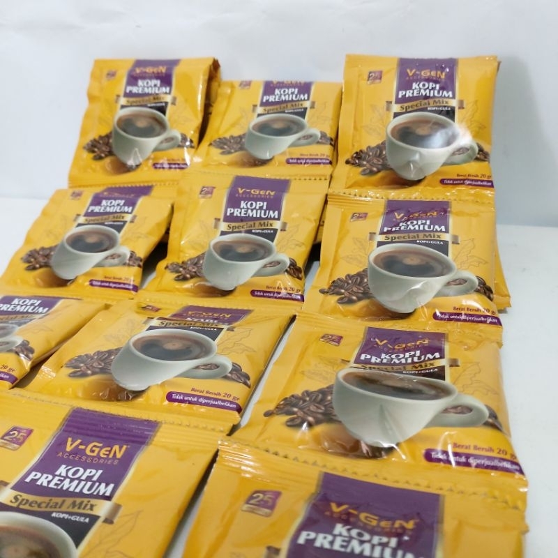 Jual V-GEN KOPI PREMIUM / Pcs Kopi + Gula Spesial Mix | Shopee Indonesia