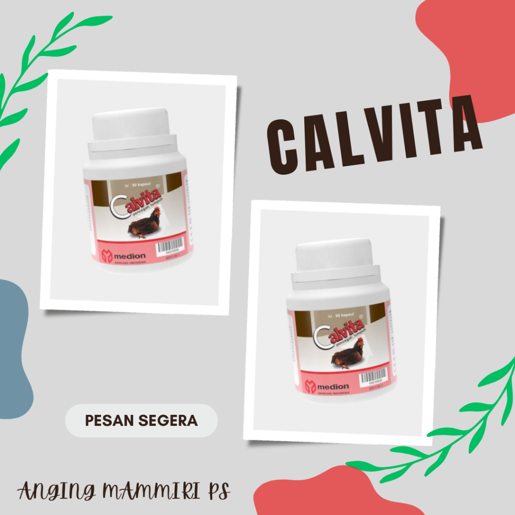 Jual CALVITA KAPSUL (50 KAPSUL - Pencegah kelumpuhan pada ayam ...