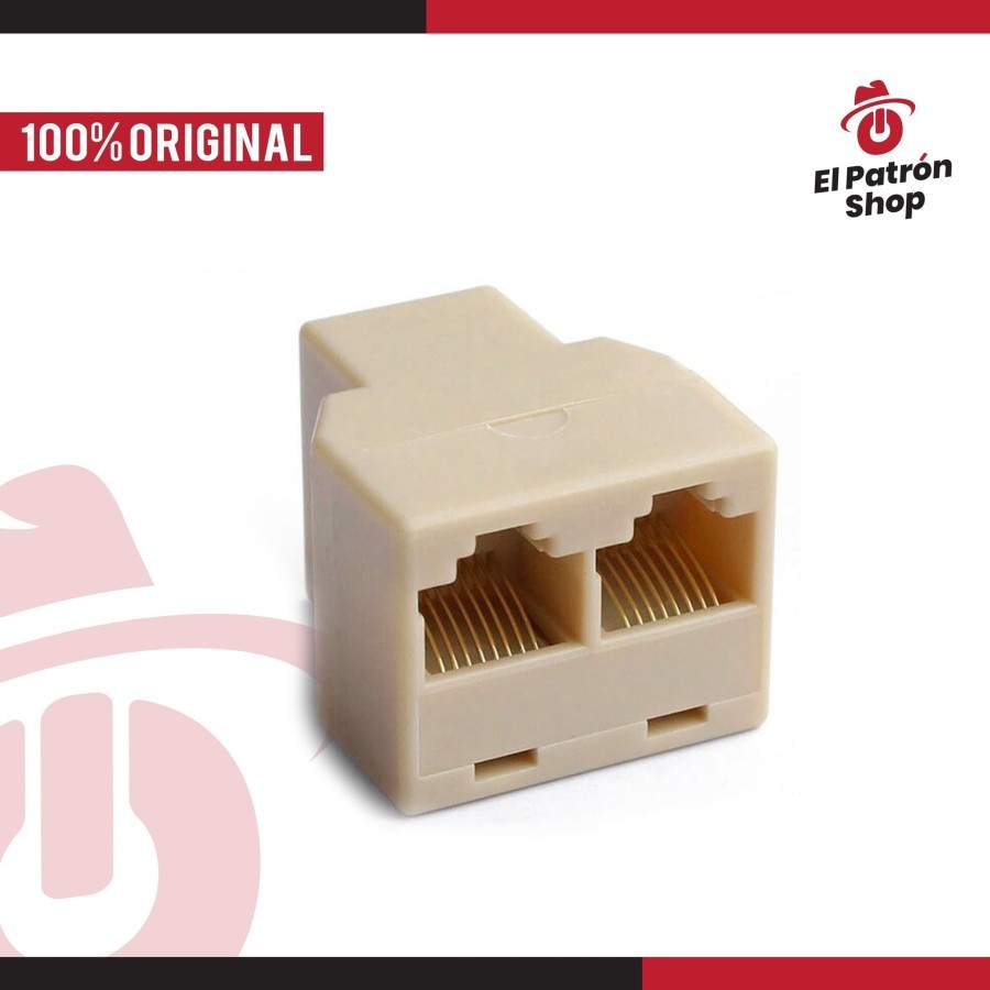 Jual Barrel RJ45 Double 1-2 Connector Barel Cabang RJ45 Sambungan LAN ...