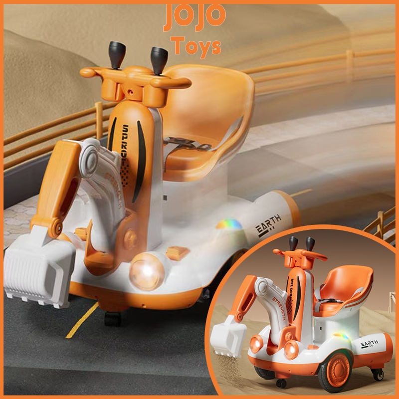 Jual JOJO Balance Car Excavator Mainan Scooter Mainan Mobil Anak Ride ...