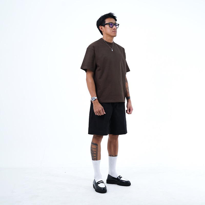 Jual All Around Faded Boxyfit Tshirt Soil 235GSM | Shopee Indonesia