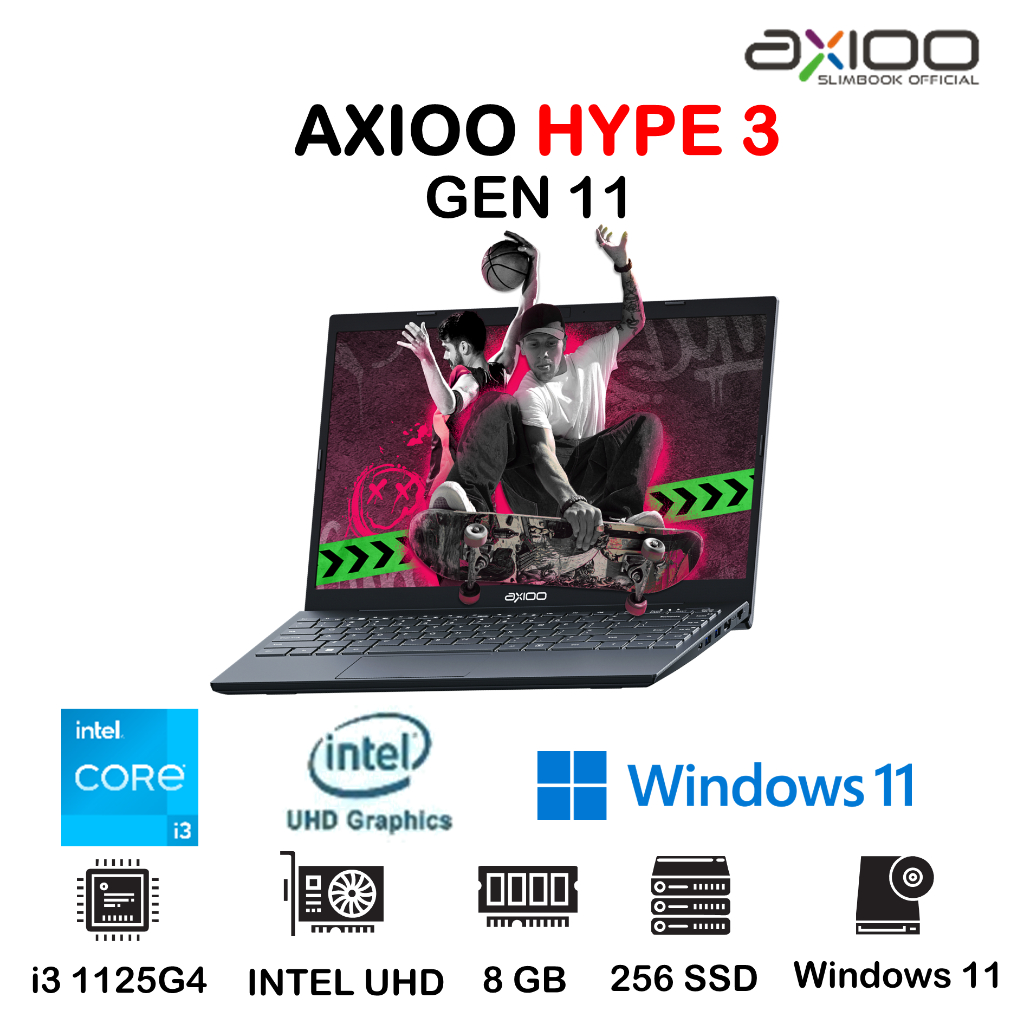 Jual LAPTOP AXIOO MYBOOK HYPE 3 | i3 1125G4 8GB 256GB Windows 11 ...