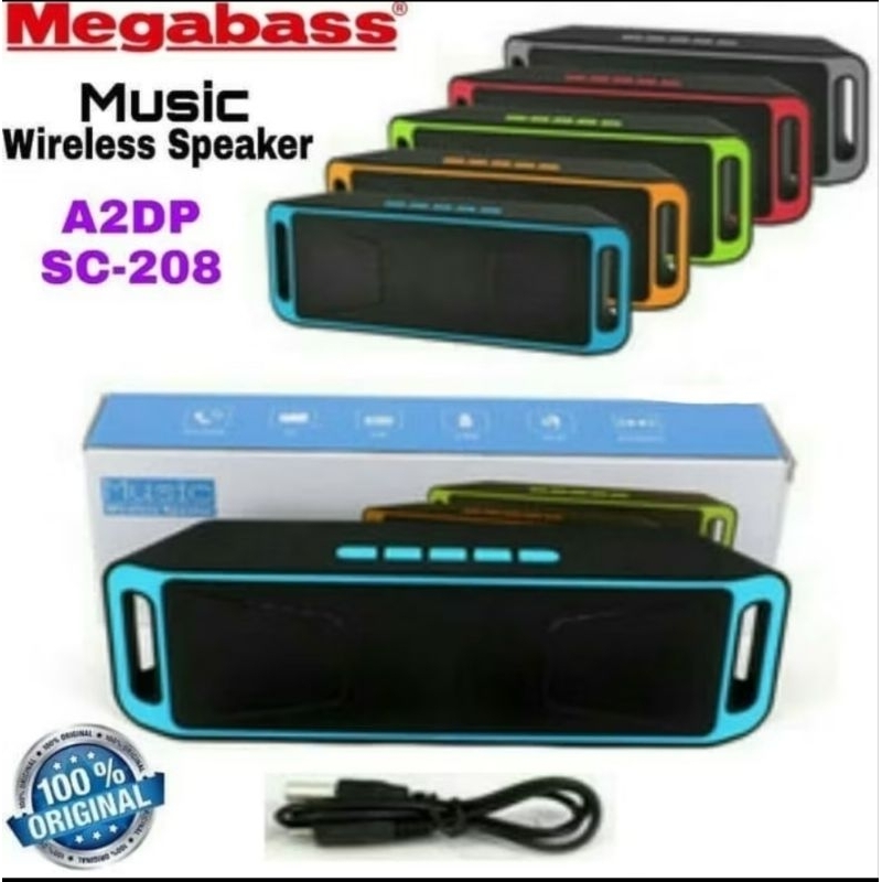 Jual Speaker Bluetooth Mini A2DP Stereo Music Wireless Stereo Megabass ...