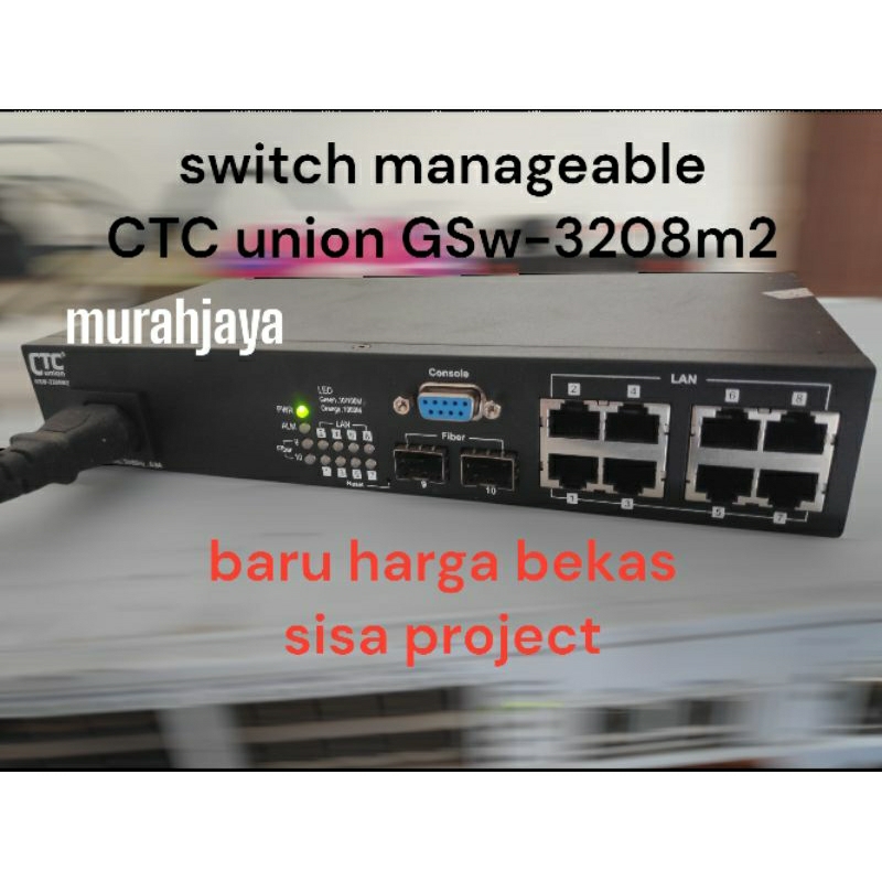 Jual CTC Union GSw-3208m2 Switch Manageable | Shopee Indonesia