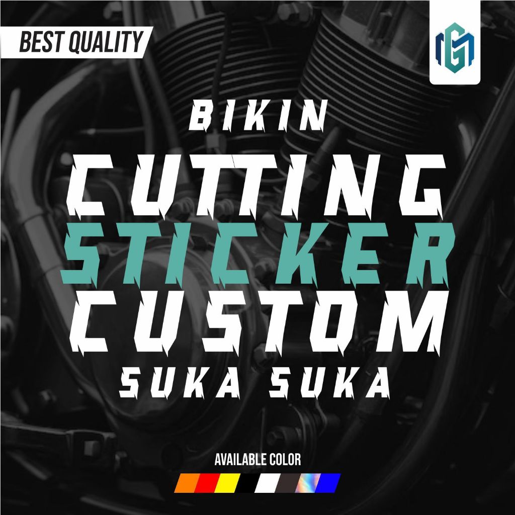Jual CUTING STICKER CUSTOM DESAIN SUKA SUKA, LOGO KOMUNITAS, LOGO USAHA ...