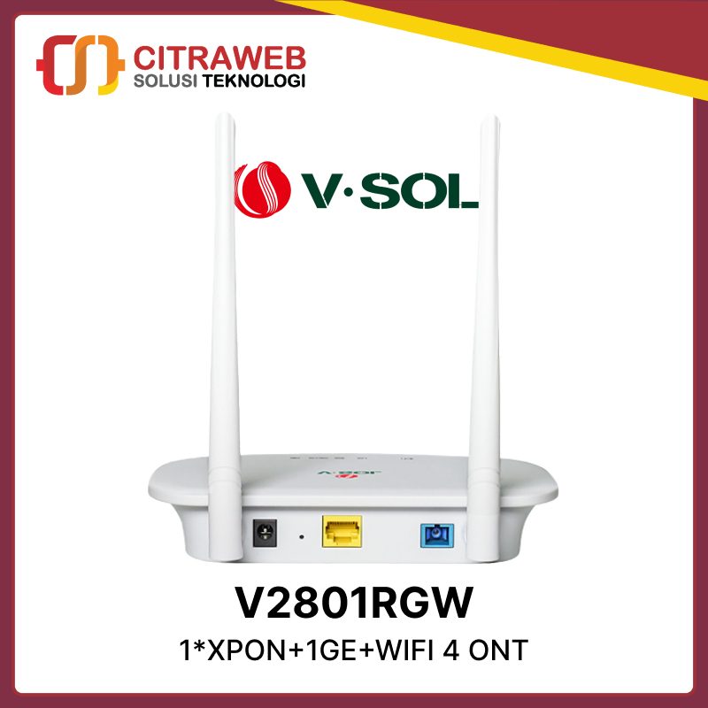Jual V-SOL V2801RGW L3 1XPON 1GE WIFI4 ONU vsol v2801rgw 1 xpon epon gpon modem ont | Shopee ...