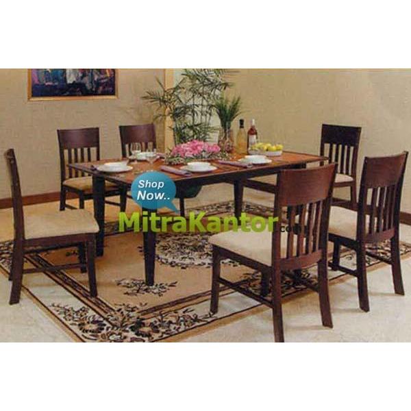 Jual MEJA MAKAN LIGNA MULAN 6 KURSI | Shopee Indonesia