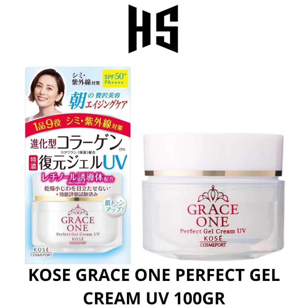 Jual Kose Grace One Perfect Gel Cream UV SPF50 cream anti penuaan Japan | Shopee Indonesia