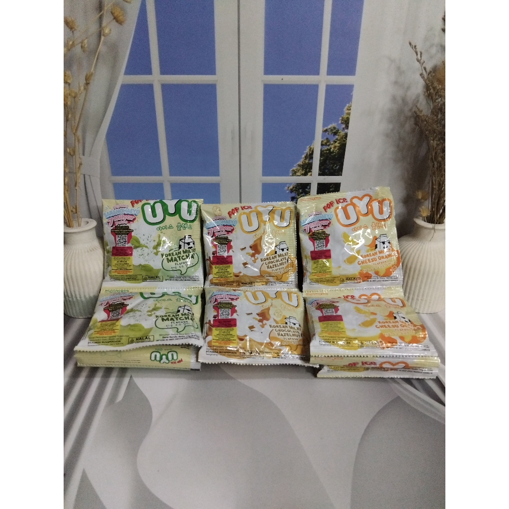 Jual Pop Ice Uyu Korean Milk Shake Powder 1 Renceng Isi 10 sachet ...