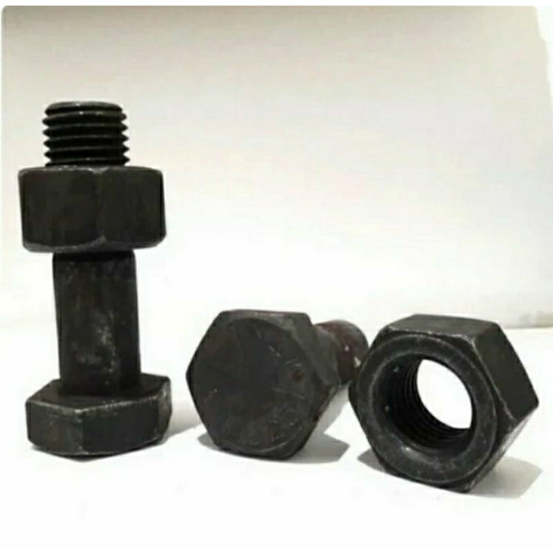 Jual Baut mur baja hitam A325 3/4×2 1/2 | Shopee Indonesia
