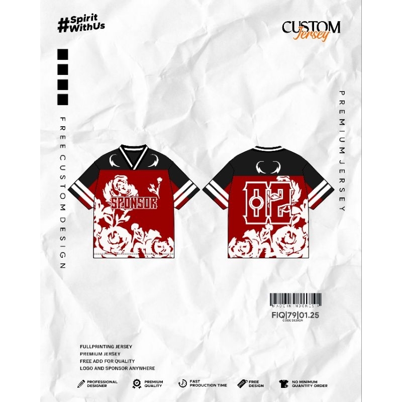 Jual jersey boxy streetwear custom fullprinting | Shopee Indonesia