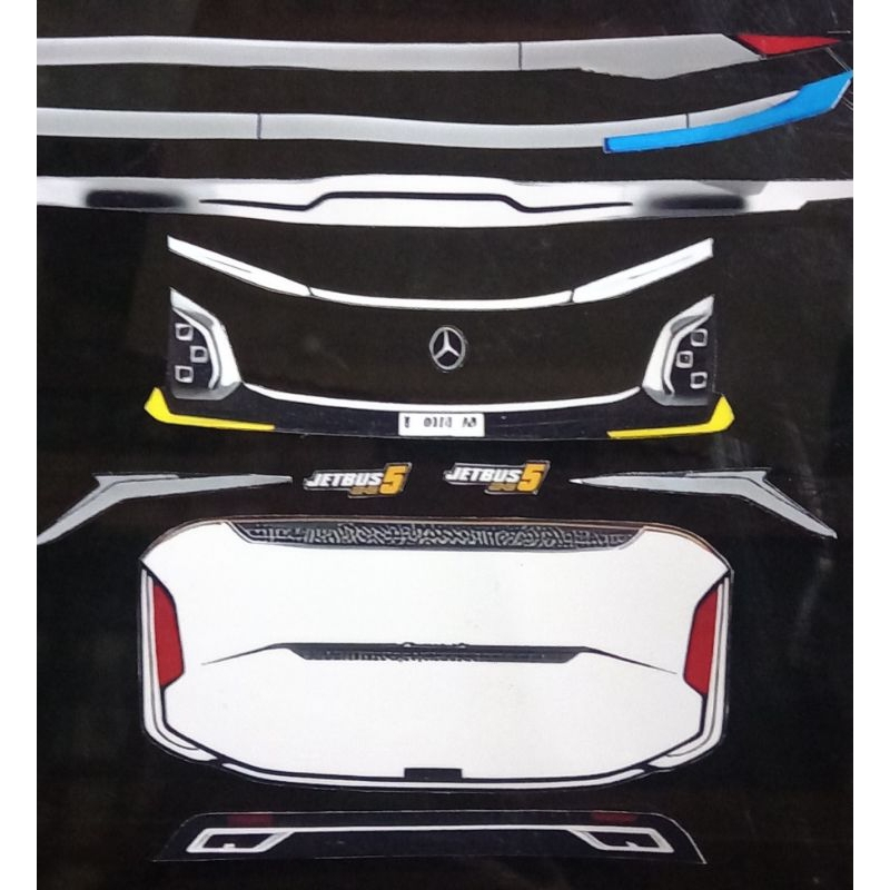 Jual Paket stiker JB5 miniatur Bus Plastik | Shopee Indonesia