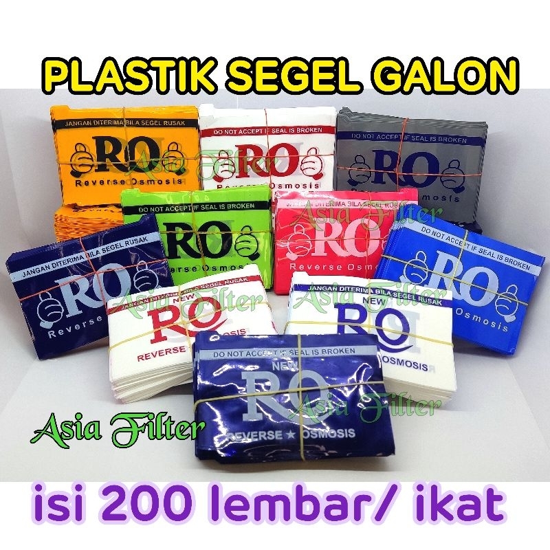 Jual Segel galon RO Silver warna biru dongker putih susu biru muda ...