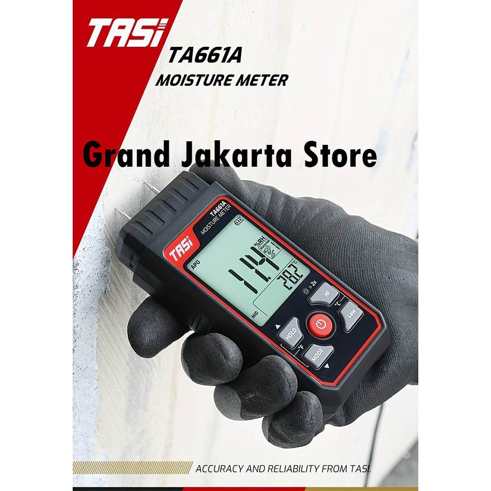 Jual Moisture Meter Beton Kayu Wood TASI TA661A Beton Semen Humidity ...