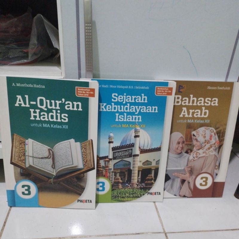 Jual BUKU PAKET 3 SMA/MA SEJARAH KEBUDAYAAN ISLAM AL QURAN HADIS BAHASA ARAB KELAS XII-12-3 ...