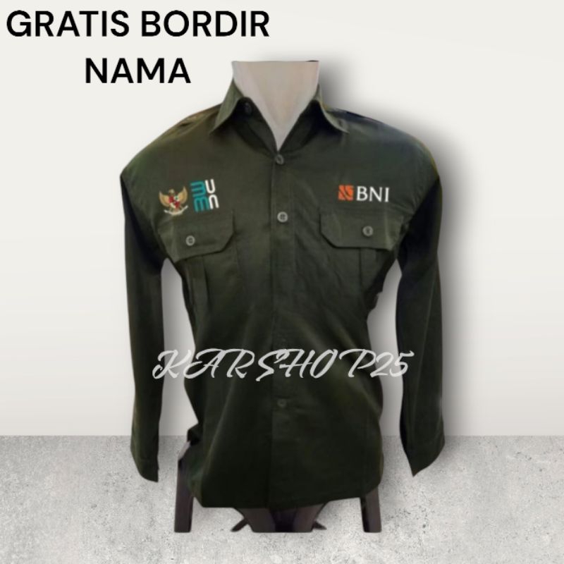 Jual KEMAJA BNI LENGAN PANJANG TERBARU KEMEJA BUMN BNI SERAGAM PDH BNI ...