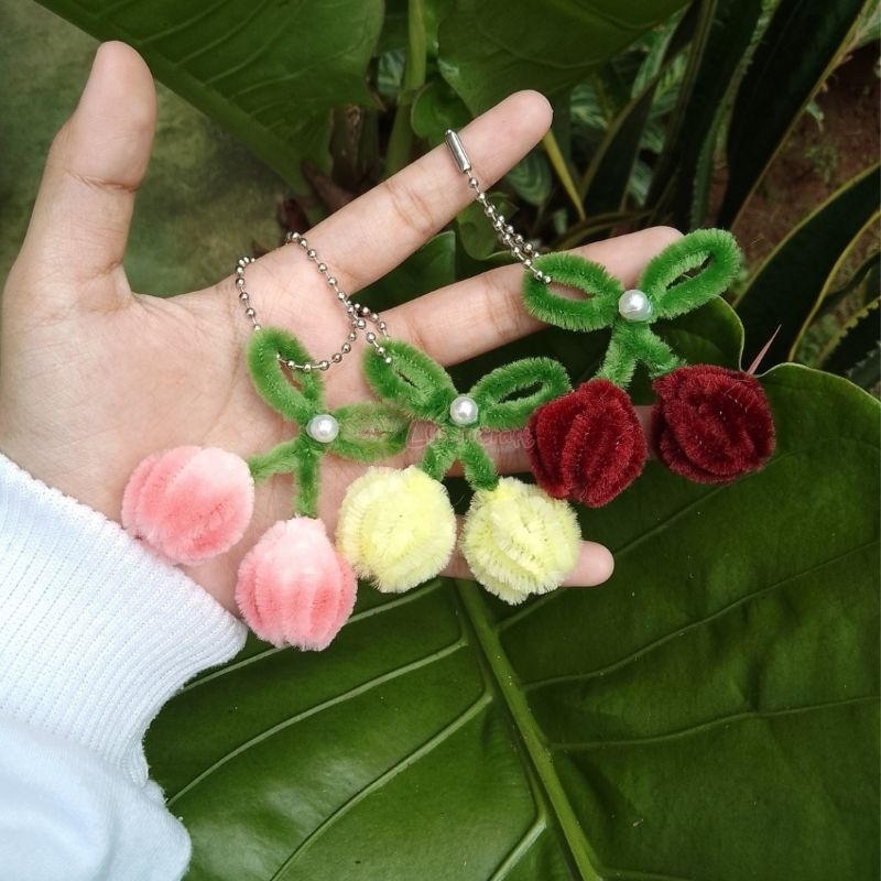 Jual [READY STOCK MIN. 3 COD ] Gantungan Kunci Kawat Bulu | Pipe ...