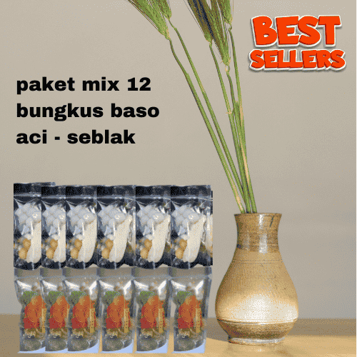 Jual paket combo 12 bungkus baso aci _ seblak instan siap saji , paket ...